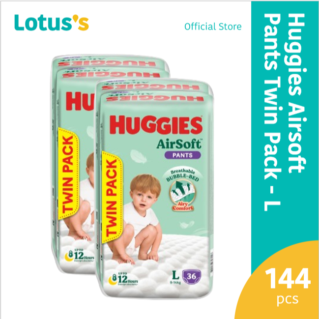 Huggies Airsoft Pants - Size L (36 Pcs x 2 Packs) | Shopee Malaysia