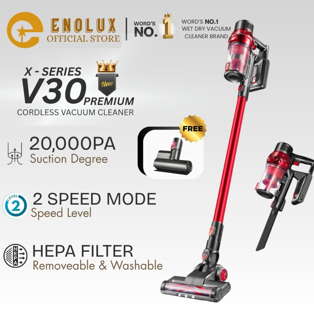 Enolux V30 Cordless Vacuum Cleaner For Home Of Office | Shopee Malaysia