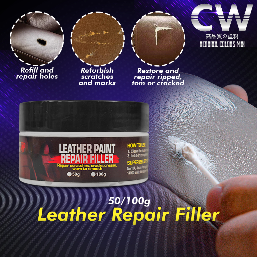 LEATHER PAINT REPAIR FILLER Vinyl Repair Filler Compound for Leather ...