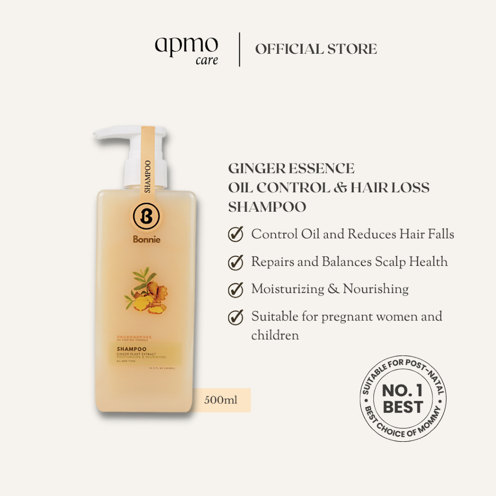 Bonnie Ginger Oil Control Shampoo 500ML | Anti-Dandruff, Scalp Care ...