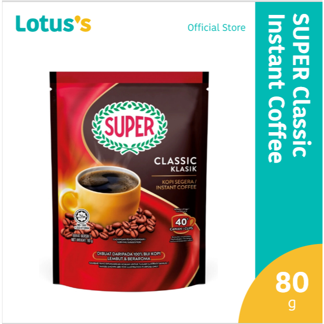 SUPER Classic Instant Coffee 80G | Shopee Malaysia
