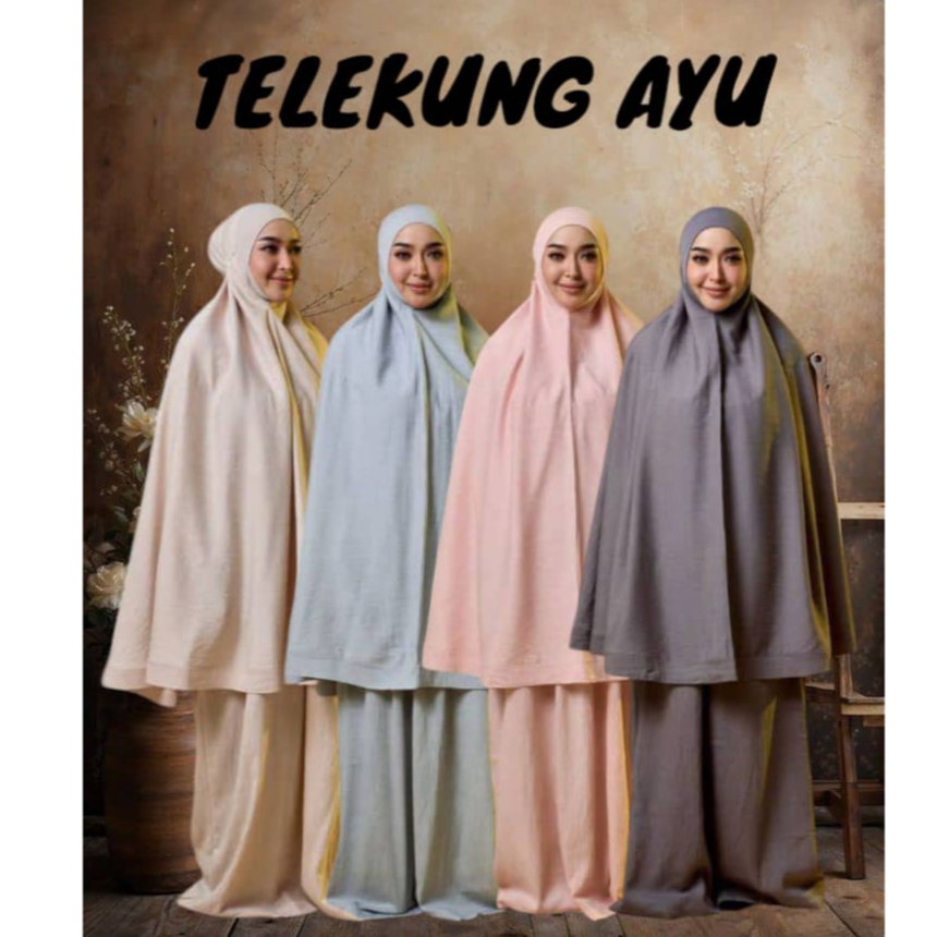 TELEKUNG AYU TELEKUNG DEWASA MATERIAL CRUSH CEY CREPE TELEKUNG HADIAH ...