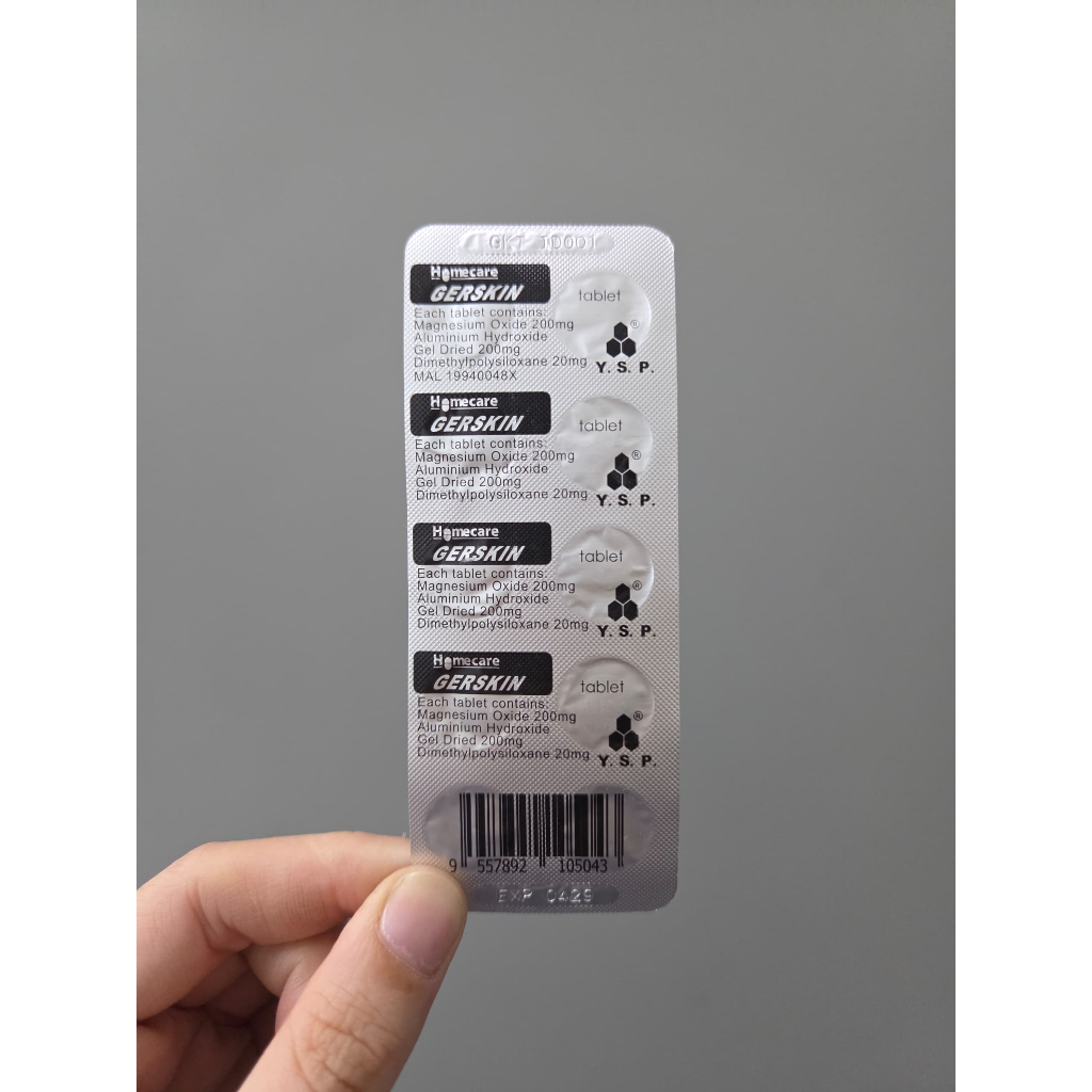YSP Homecare Gerskin Tablet 10'S/STP | Shopee Malaysia