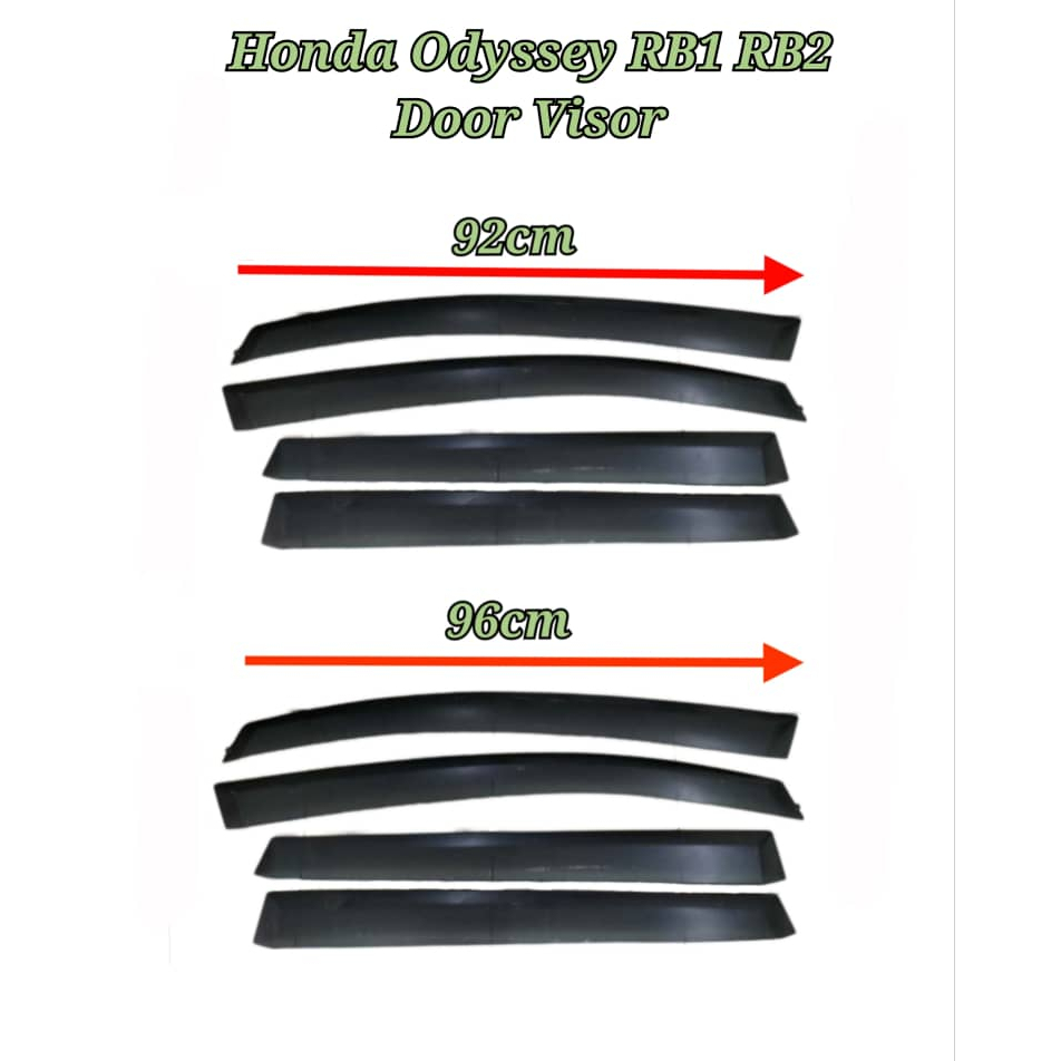 Door Visor / Visor Pintu Honda Odyssey RB1 RB2 03-08 ( PFL / NFL ) Car Wind Deflector / Door ...