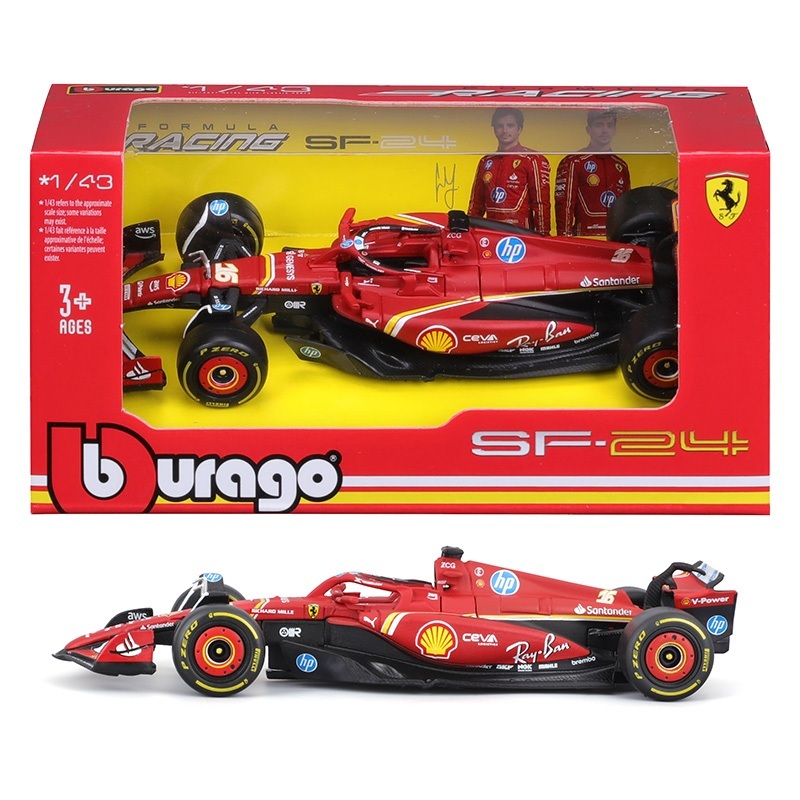 BBURAGO Burago 1:18 Ferrari SF-24 F1 2A 2024 #16 (Red) Die Cast Car ...