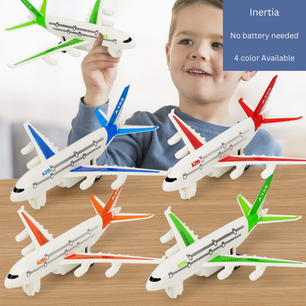 Air Bus Model Kids Children Pull Back Airliner Passenger Plane Model ...