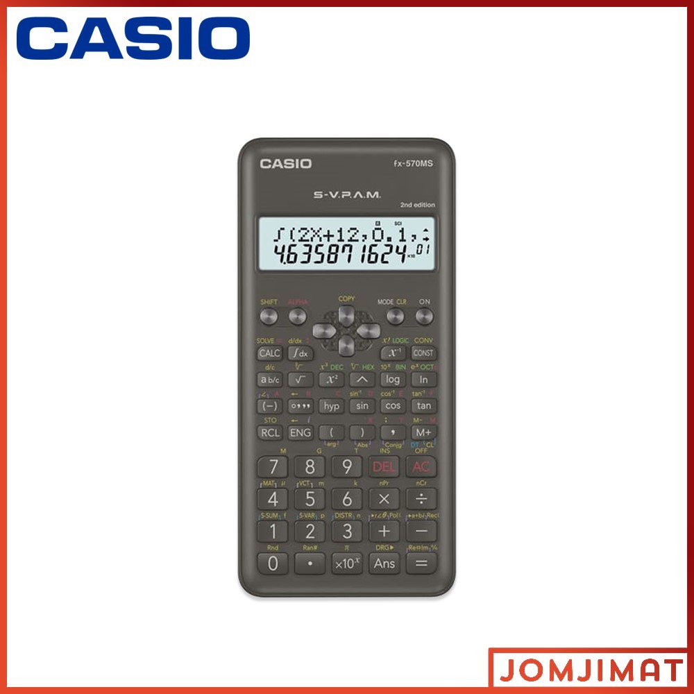 Casio Scientific Second Edition Calculator FX-570MS2 | Shopee Malaysia