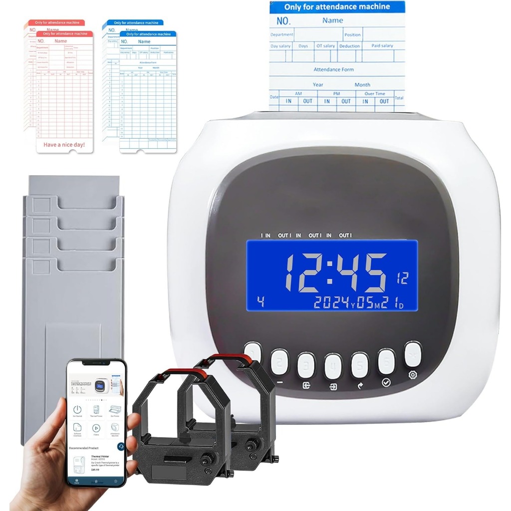 Time Recorder Punch Card Machine Card Punch Machine Card Punch card ...