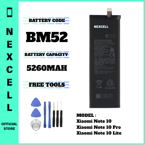 NEXCELL Compatible for Xiaomi Mi Note 10 Note 10 Pro Note 10 Lite CC9 ...