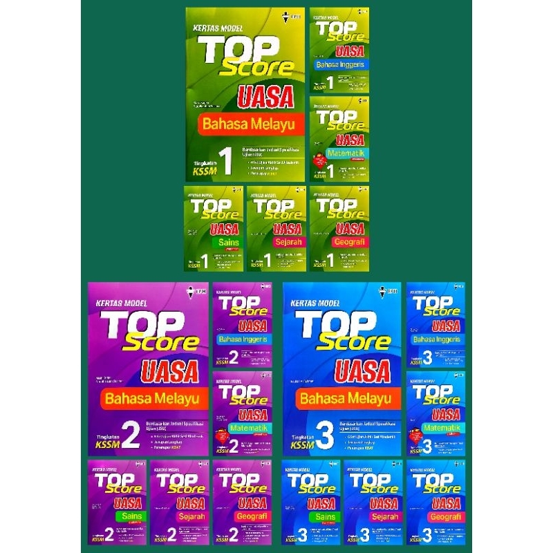 KERTAS MODEL TOP SCORE UASA TINGKATAN 1,2,3 KSSM - EPH | Shopee Malaysia