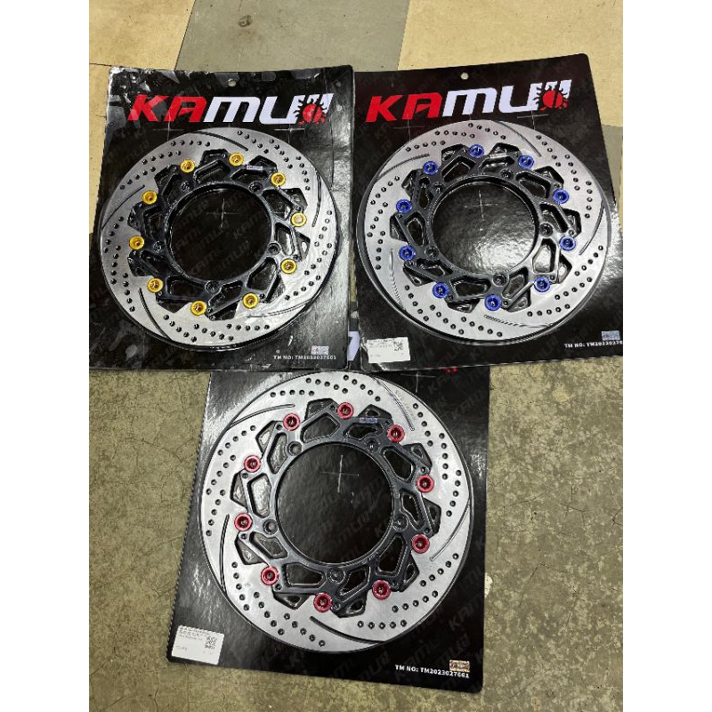 KAMUI YAMAHA XMAX V1 V2 FLOATING FRONT/REAR BRAKE DISC PLATE / PIRING ...