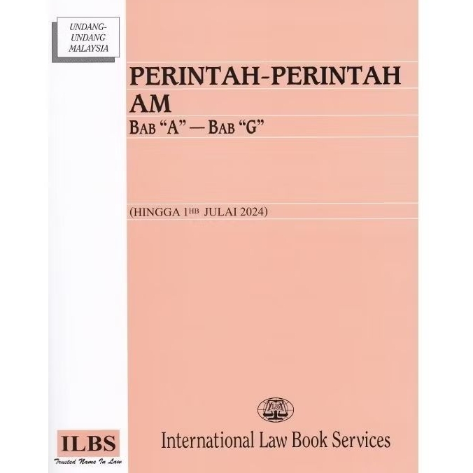 PERINTAH- PERINTAH AM - BAB "A" HINGGA BAB "G" - EDISI 2024 - (PMKL ...