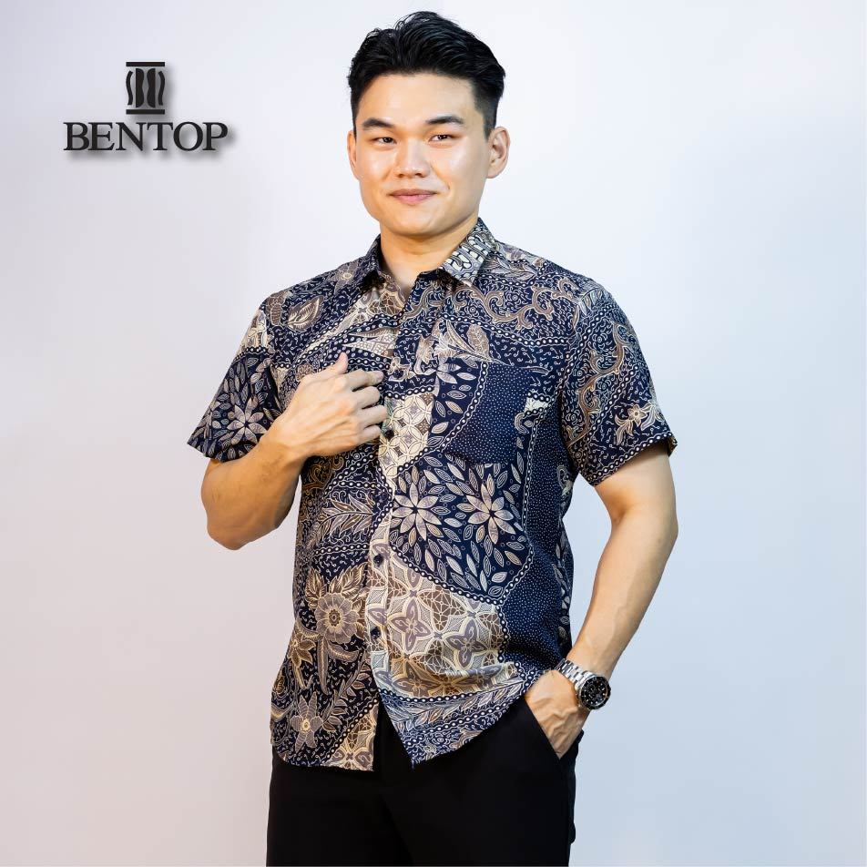 BENTOP Batik Modern Slim Fit Series [1] Baju Kemeja design lengan ...