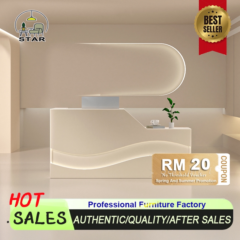 Acrylic Front Desk Reception Desk Clothing Store Hair Salon Cash ...