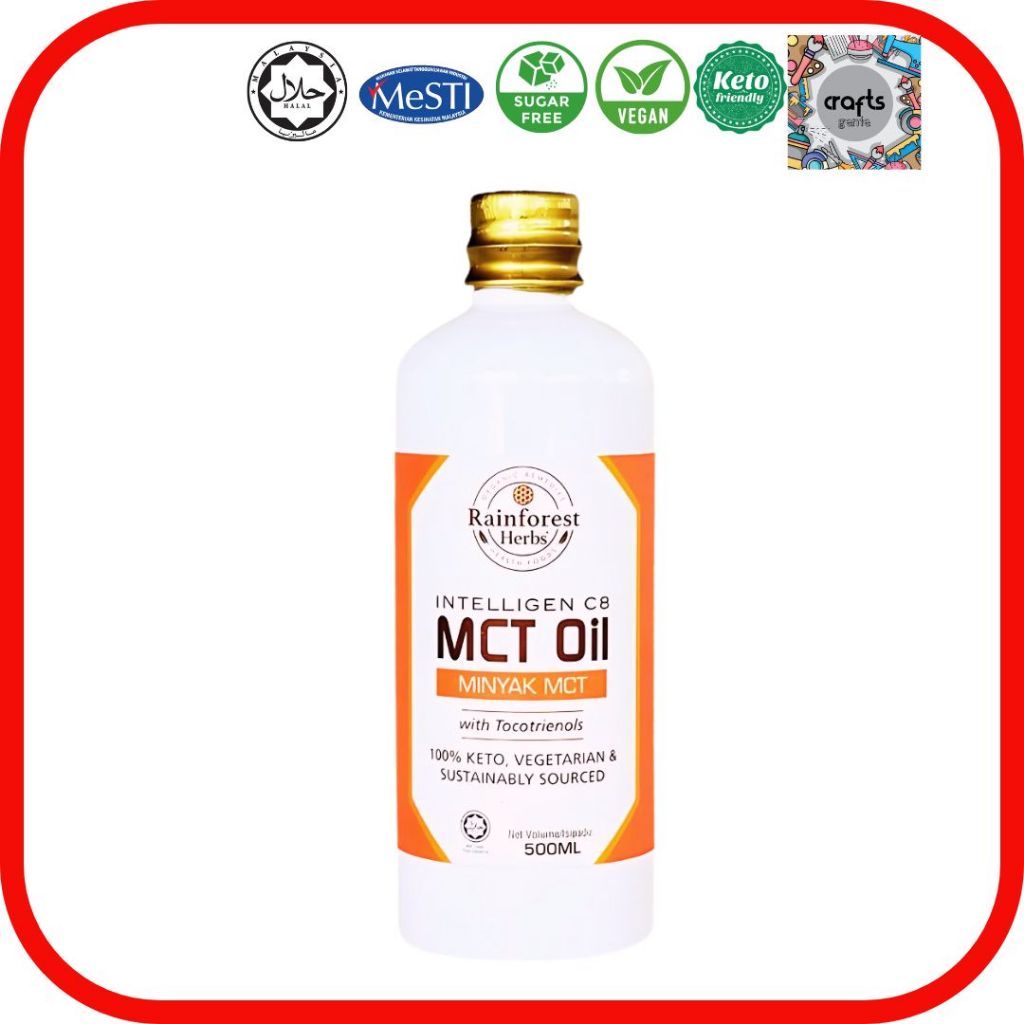 Rainforest Herbs Intelligent C8 MCT Oil 500ml - Keto Bulletproof ...