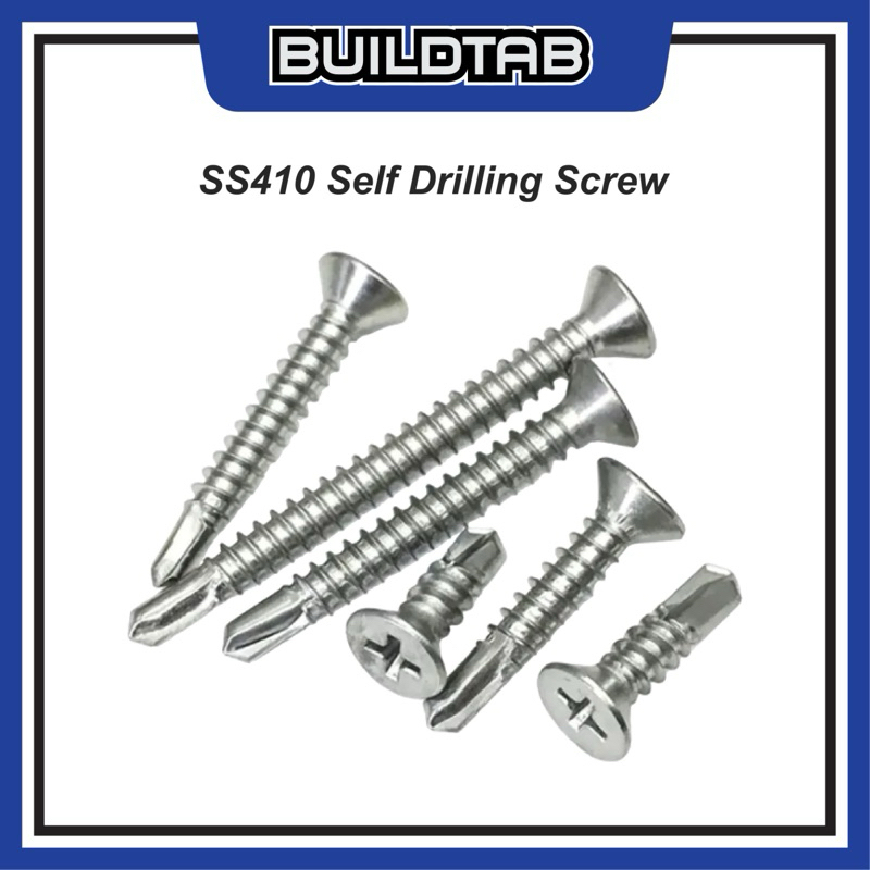 SS410 Skru Self Drilling (1 pcs) CSK Self Drilling Scr﻿ew Stainless ...