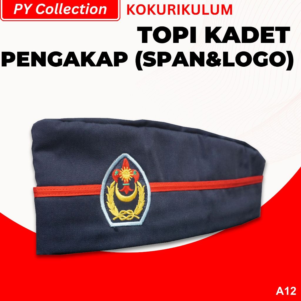 TOPI KADET PENGAKAP SPAN (SIAP SULAM DENGAN LENCANA) - 033 / A12 ...