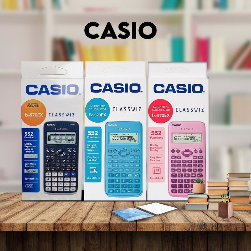 Premium Casio fx-570EX Classwiz Scientific Calculator (Blue / Pink ...