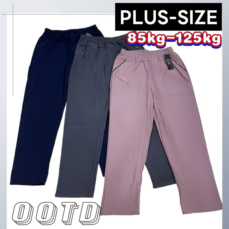 10XL Seluar Panjang ScubaBerpoket Zip Baggy Long Pants Seluar Muslimah ...