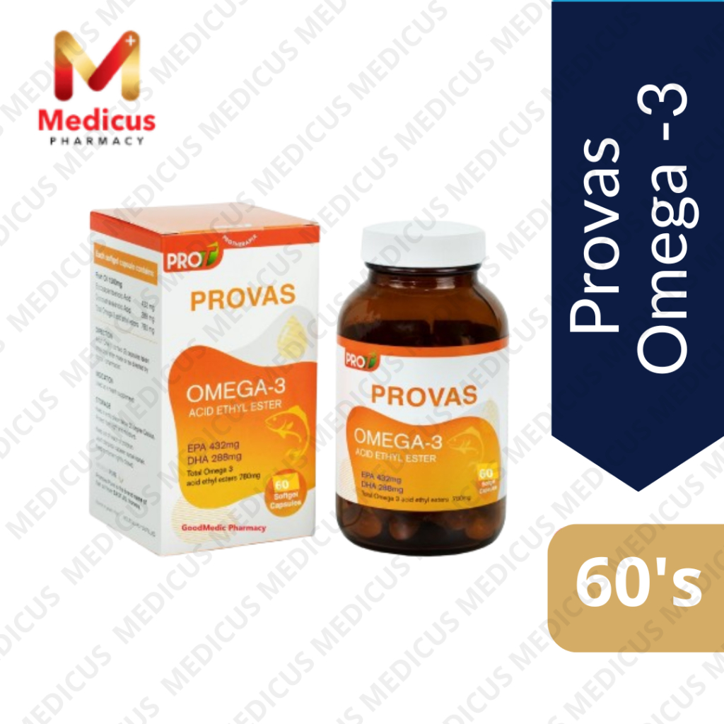 [NEW PACKAGING] Provas Omega 3 Fish Oil Softgels 60's (Exp: 02/2027) | Shopee Malaysia