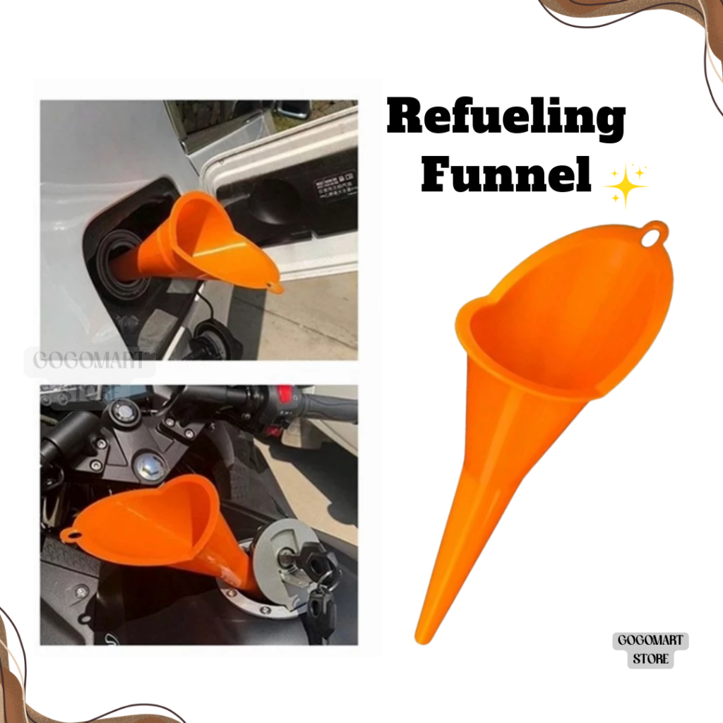 Refueling Funnel Plastic Funnel Anti-Splash Anti-Overflow Car Motor Engine Oil Petrol Filing ...