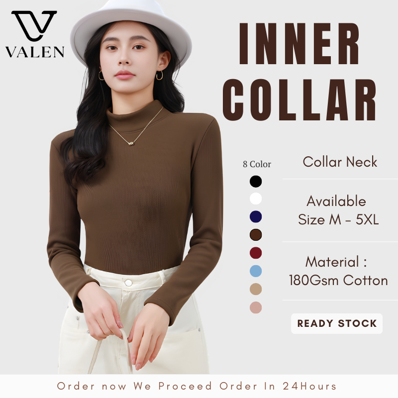 VALEN Premium Inner Women 180gsm Cotton Medium Collar Inner Wear ...