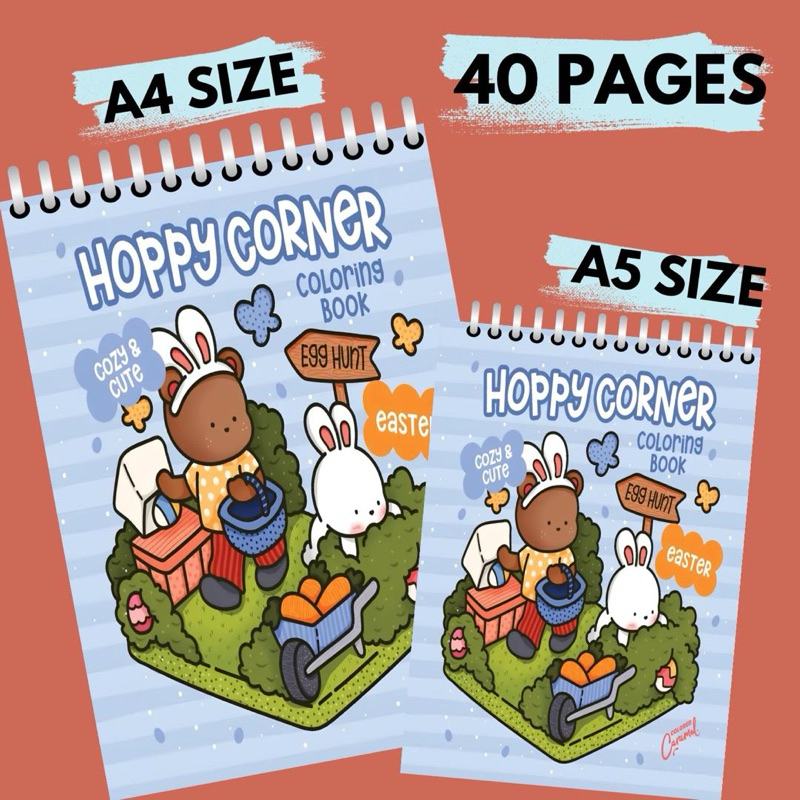 HOPPY CORNER COLORING BOOK COLORING PAGES FOR KIDS ADULT | BUKU MEWARNA ...