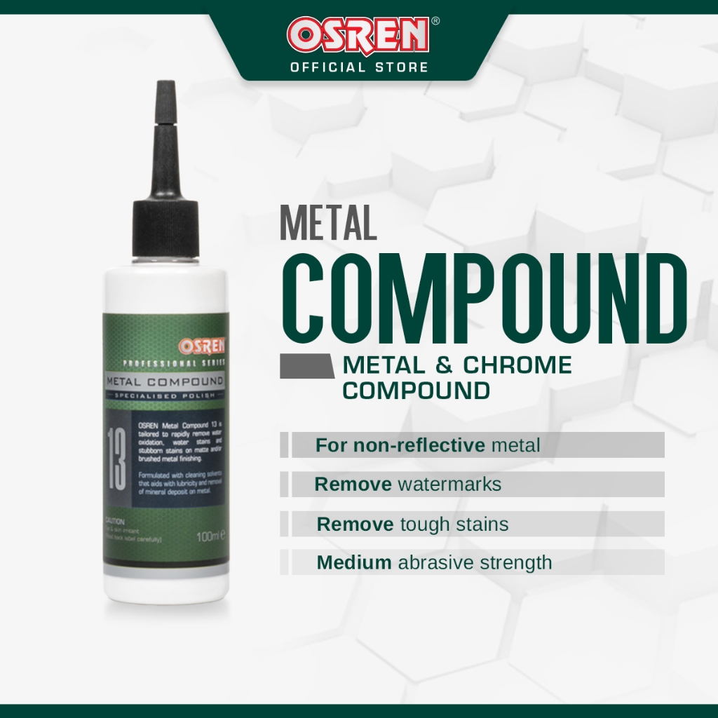OSREN Metal Compound 13 - Automotive Metal & Chrome Compound | Shopee ...