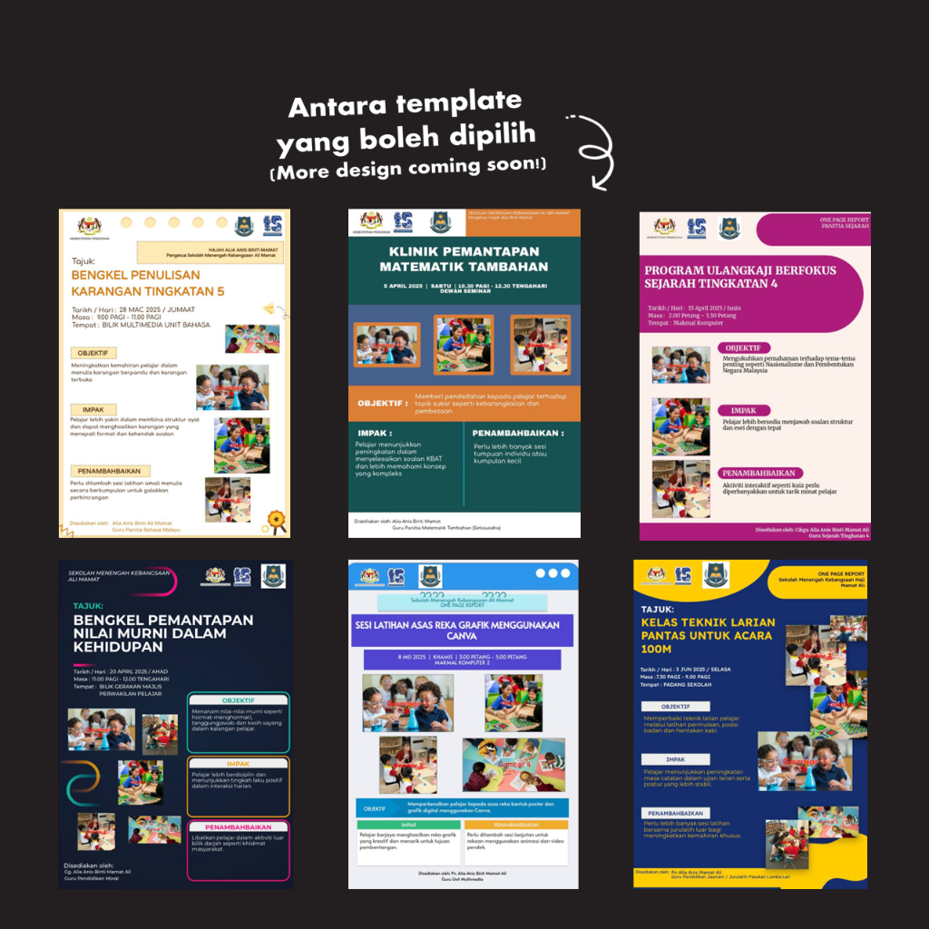 OPR GURU TEMPLATE / EDITABLE / One Page Report / Cikgu / Guru | Shopee ...