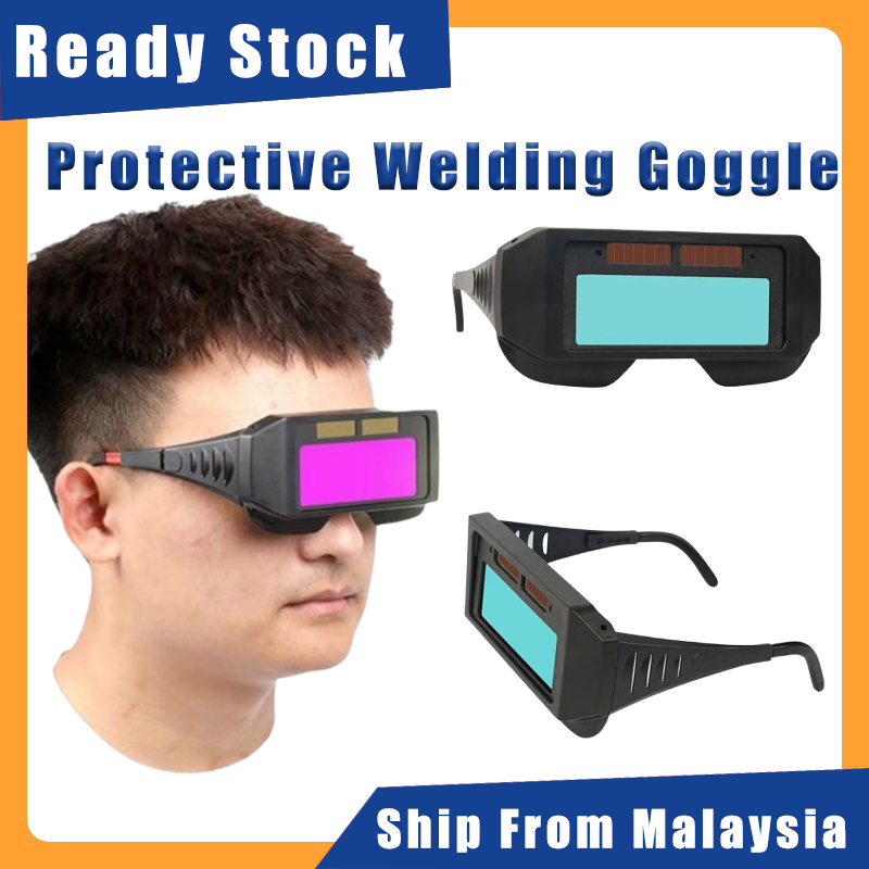 Welding Glasses Welding Goggles Auto Darkening Cermin Mata Welding Lens ...