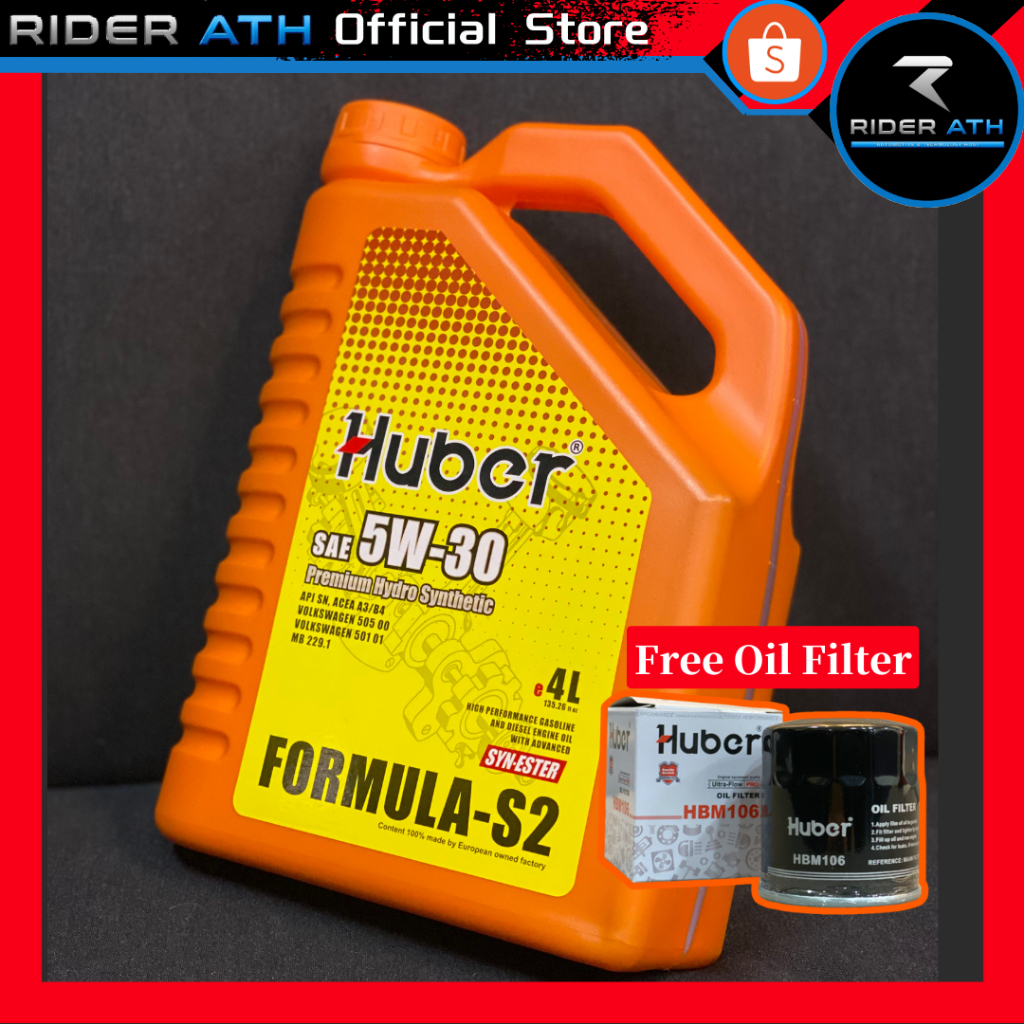 Huber Engine Oil ONLY SAE Hydro Synthetic 4L (Huber Malaysia Official ...