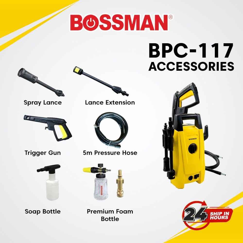 BOSSMAN BPC117 Water Jet Pressure Cleaner [Spare Parts ONLY] | Shopee ...