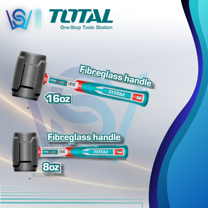 TOTAL / WORKPRO Rubber Hammer Tukul Getah 橡胶锤 (8oz 220g/16oz 450g ...