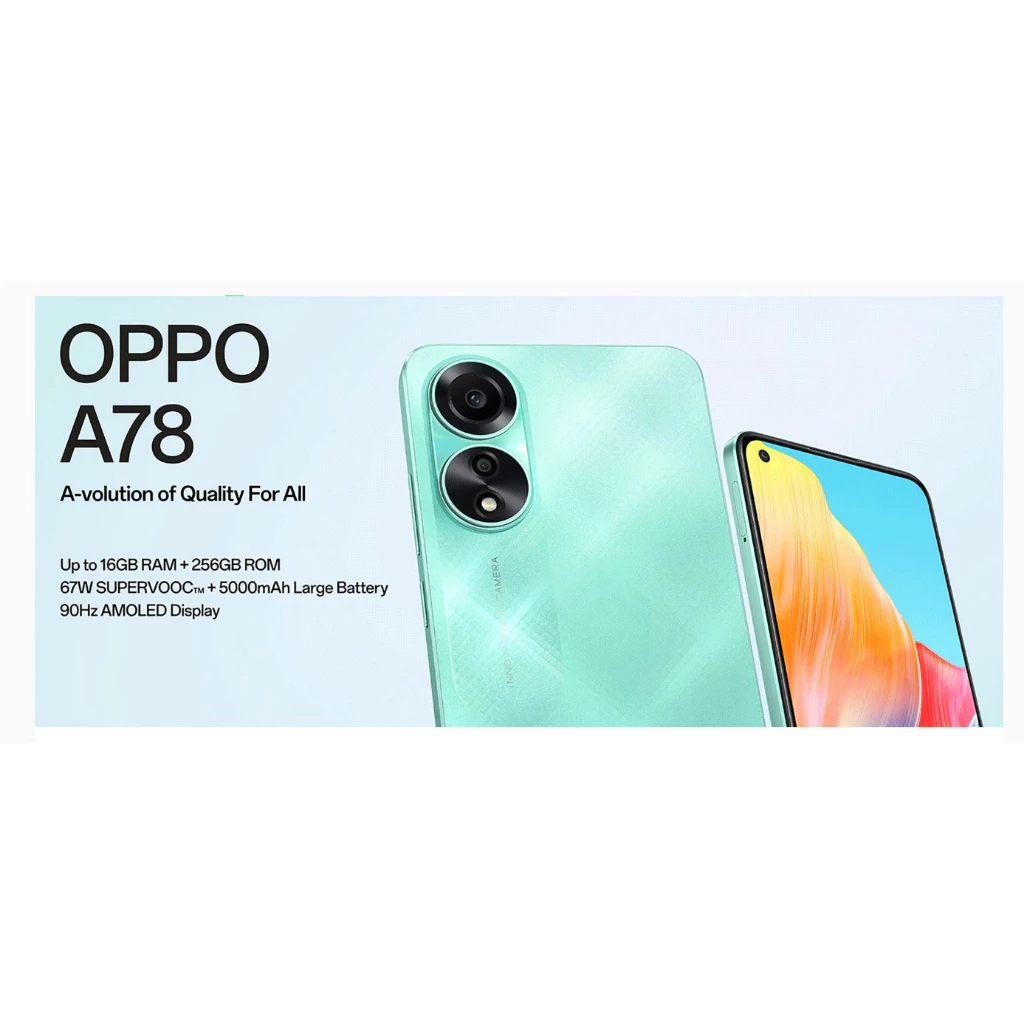 OPPO A78 5G 67W SUPERVOOC™ l5000mAh Long-Lasting Battery | Shopee Malaysia