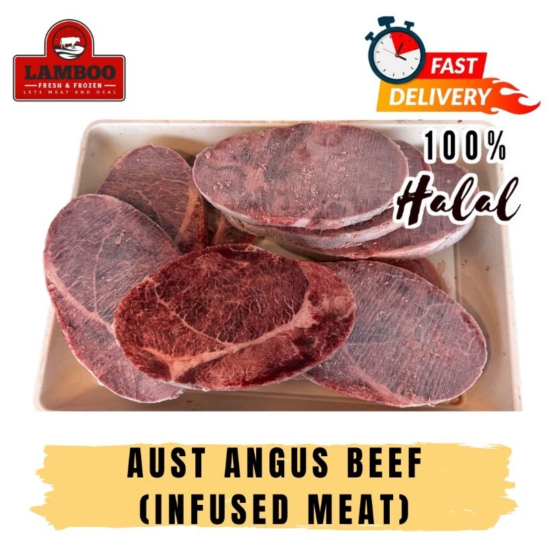 Australia Angus Grass Fed Beef (Infused Meat) 210g - 250g/pcs | Shopee ...