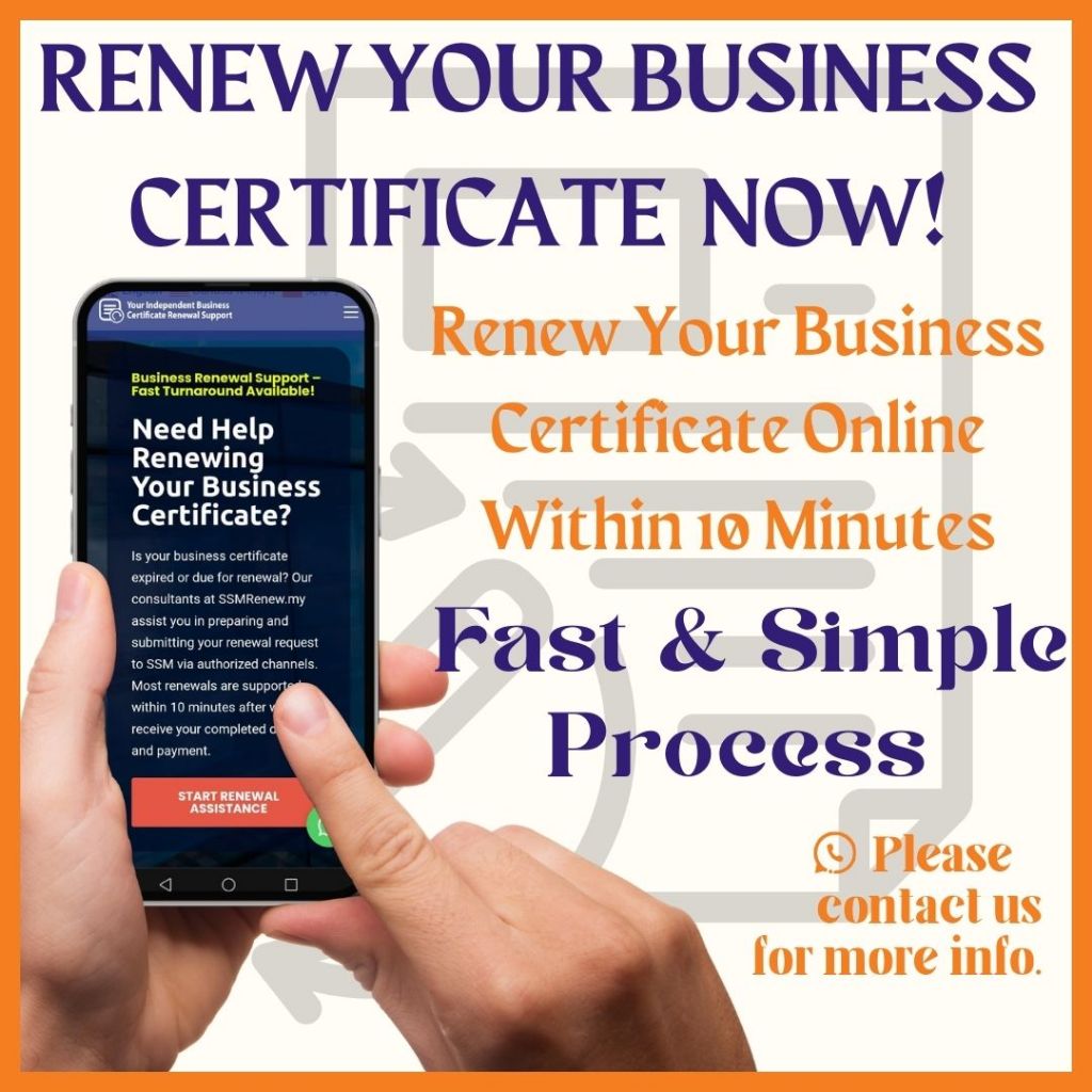 Renew Your Business Certificate Online – Fast & Easy / Perbaharui Sijil ...