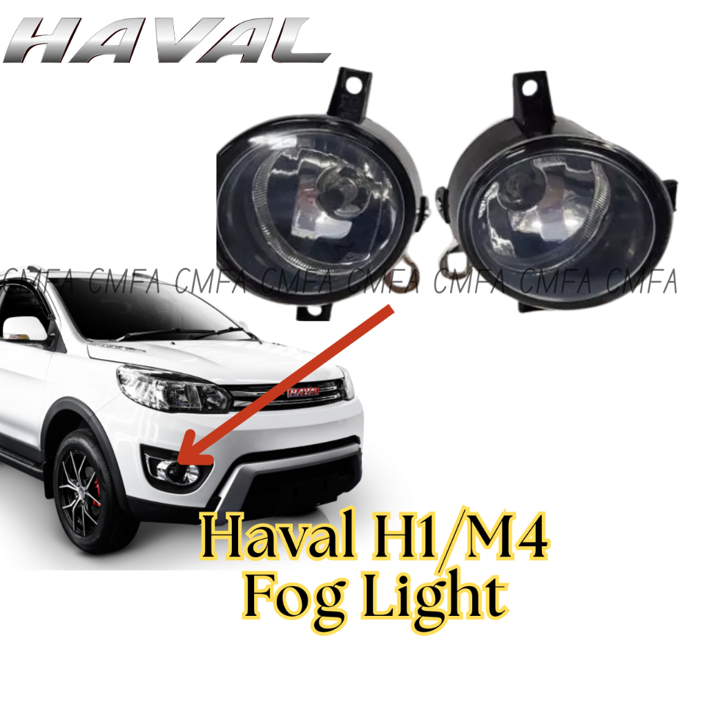 HAVAL H1 M4 Great Wall Front Bumper Fog Lamp Fog Light Foglight Lampu ...