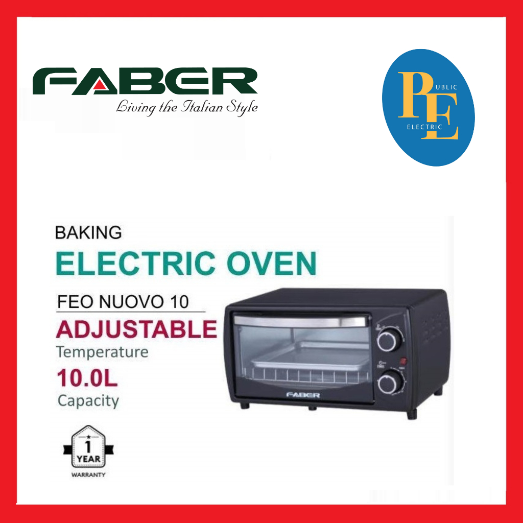 Faber 10L Electric Oven Toaster FEO NUOVO 10 | Pembakar Ketuhar | Shopee Malaysia