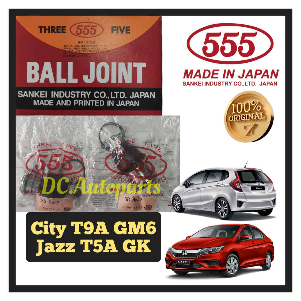 ORIGINAL 555 JAPAN LOWER ARM BALL JOINT HONDA CITY T9A GM6 JAZZ T5A GK ...