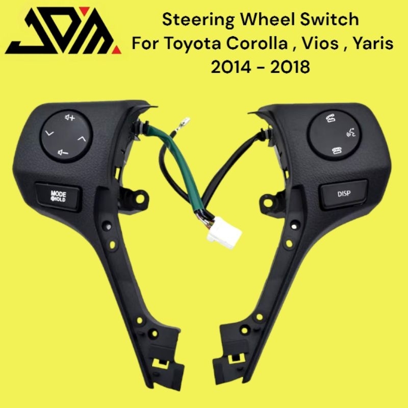 Toyota Altis Yaris Vios Multifunction Steering Wheel Button Audio ...