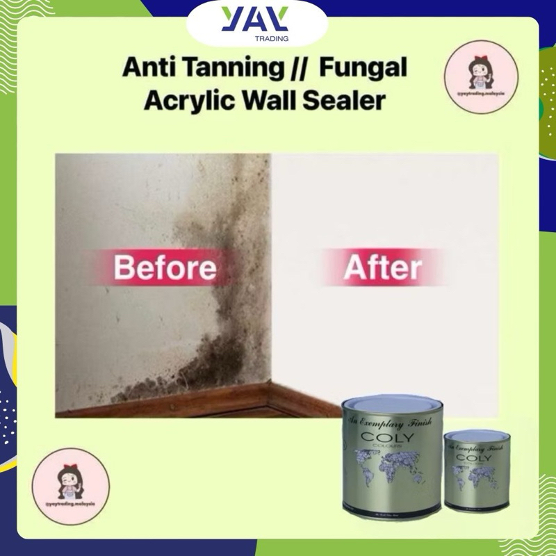 1L & 5L Coly Waterproof Wall Coating Anti Tanning / Fungal ...