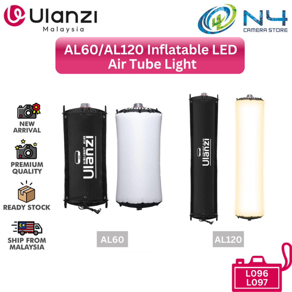 Ulanzi AL60 60W / AL120 120W Inflatable LED Lights Air Tube Light L096 ...