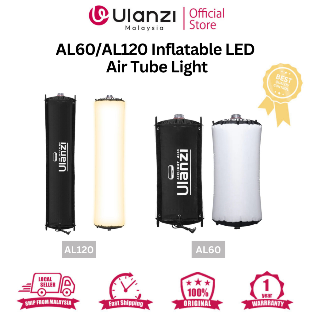 Ulanzi AL60 60W / AL120 120W Inflatable LED Lights Air Tube Light L096 ...