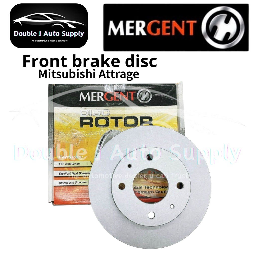 Genuine MERGENT Front Brake Disc / Brek Disc Depan Mitsubishi Attrage ...