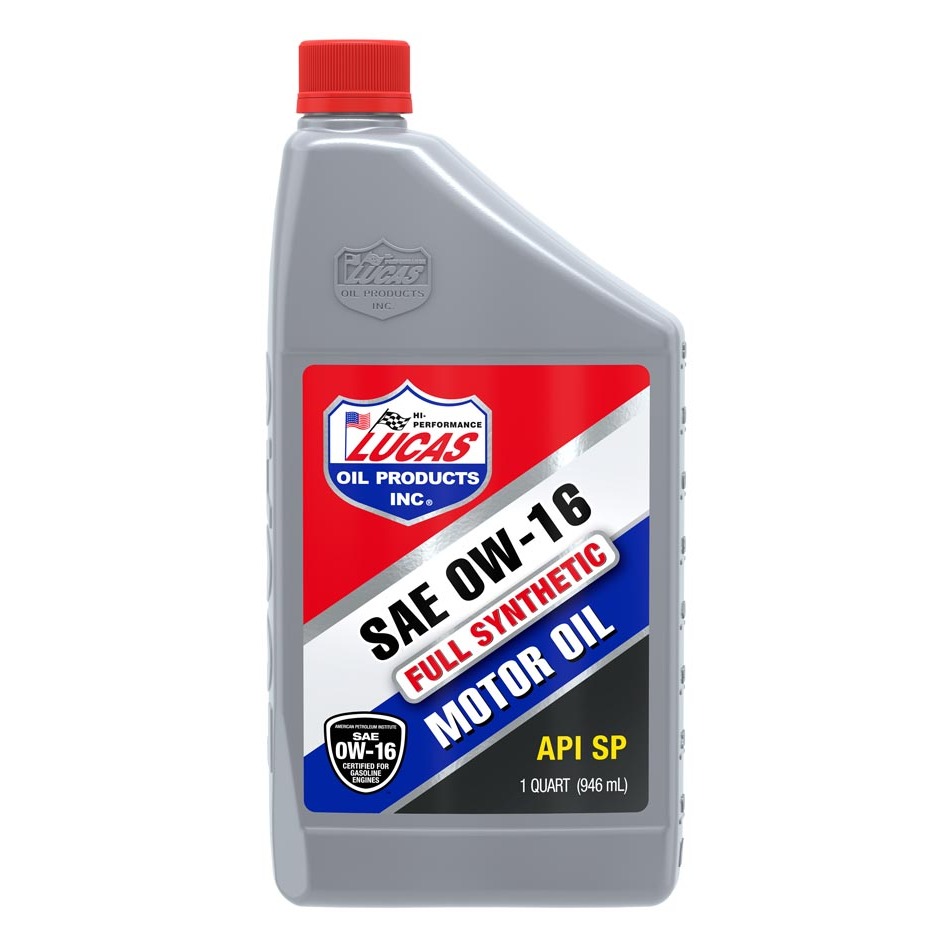 Lucas Fully Synthetic SAE 0W-16 / 0W16 API SP ILSAC GF-6B Engine Oil ...