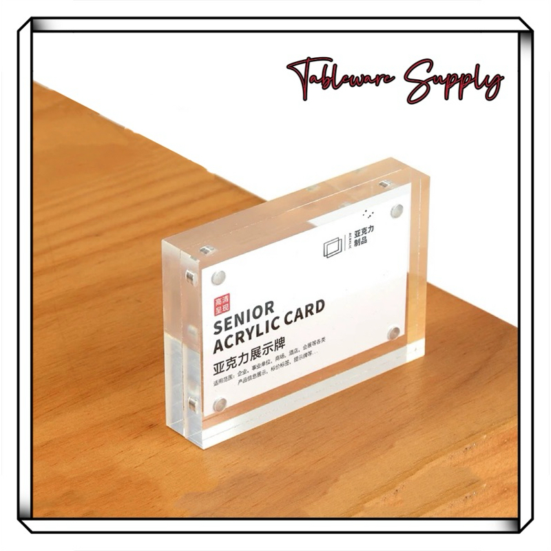 (TablewareSupply)Thick Acrylic Magnet Display Stand亚克力厚展示架 | Shopee ...