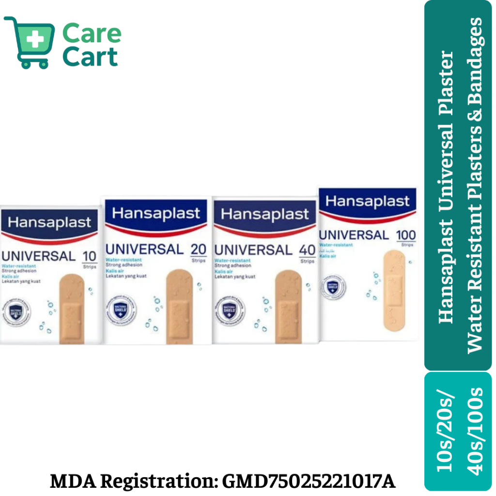 HANSAPLAST Universal Plaster – 10s / 20s / 40s / 100s - Water Resistant ...