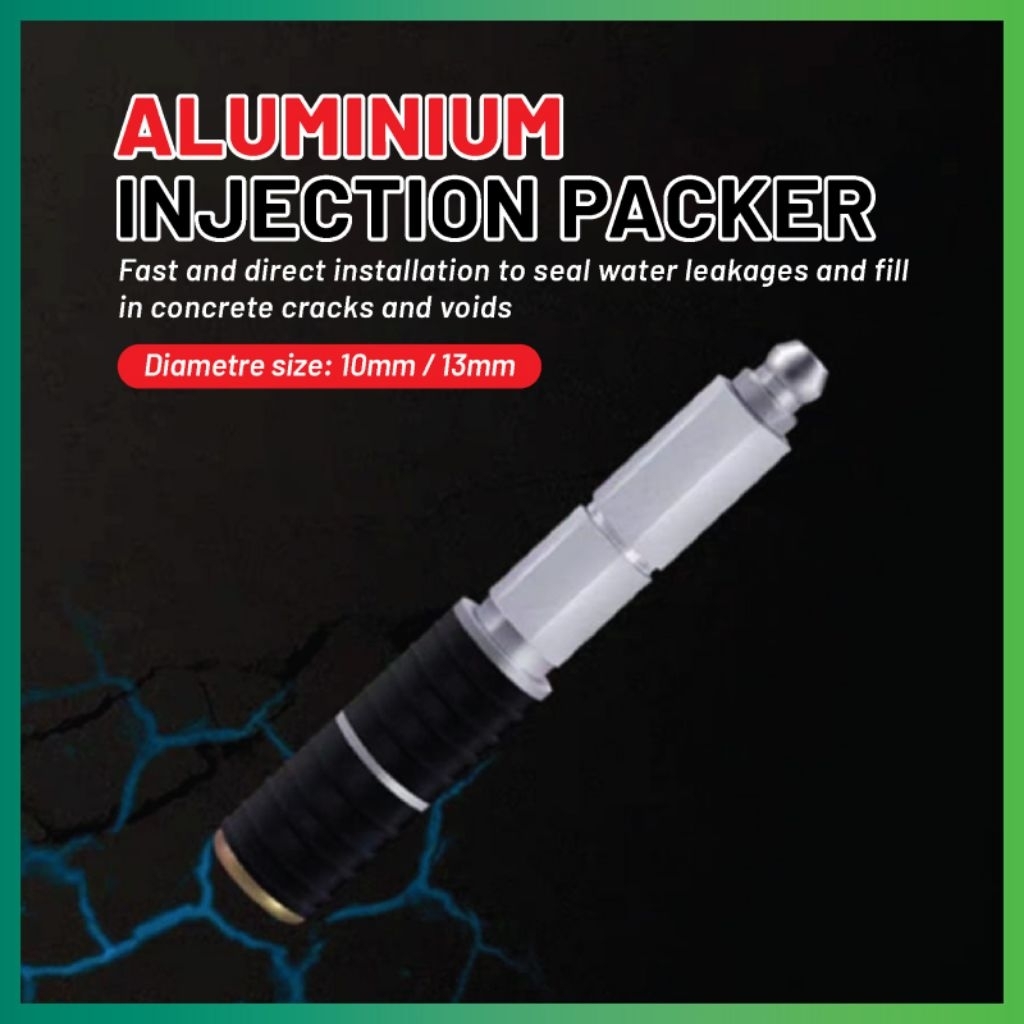 (90MM & 100MM LONG) 10MM & 13MM ALUMINIUM INJECTION PACKER FOR PU GROUT ...