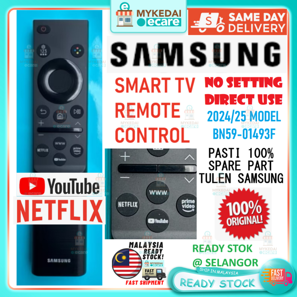 SAMSUNG Smart TV Remote Control 2023 2024 2025 BN59-01493F Samsung 100% ...