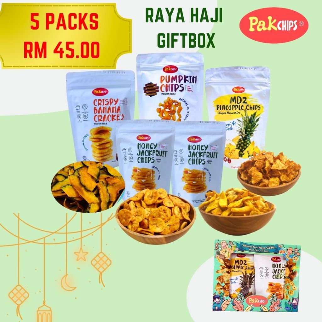 PakCHIPS Riang Ria Raya Gift Set 2025 (4 Items - 5 Packs) | Shopee Malaysia
